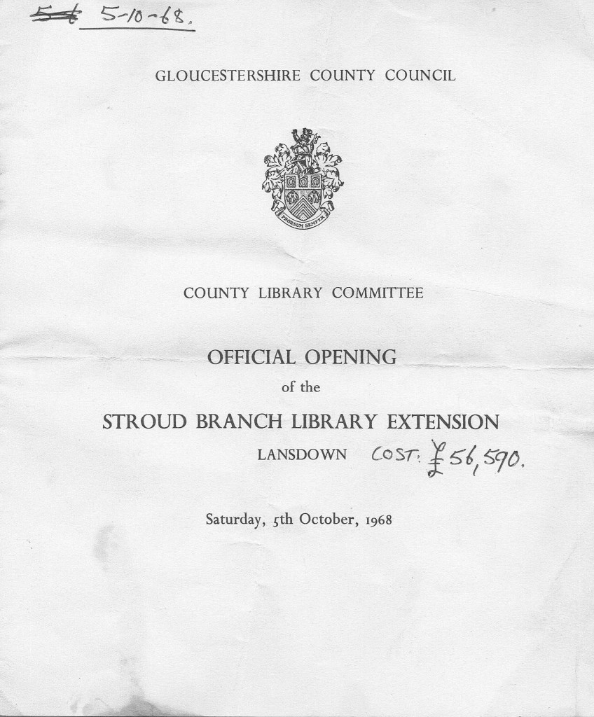 Stroud Library – Stroud Local History Society