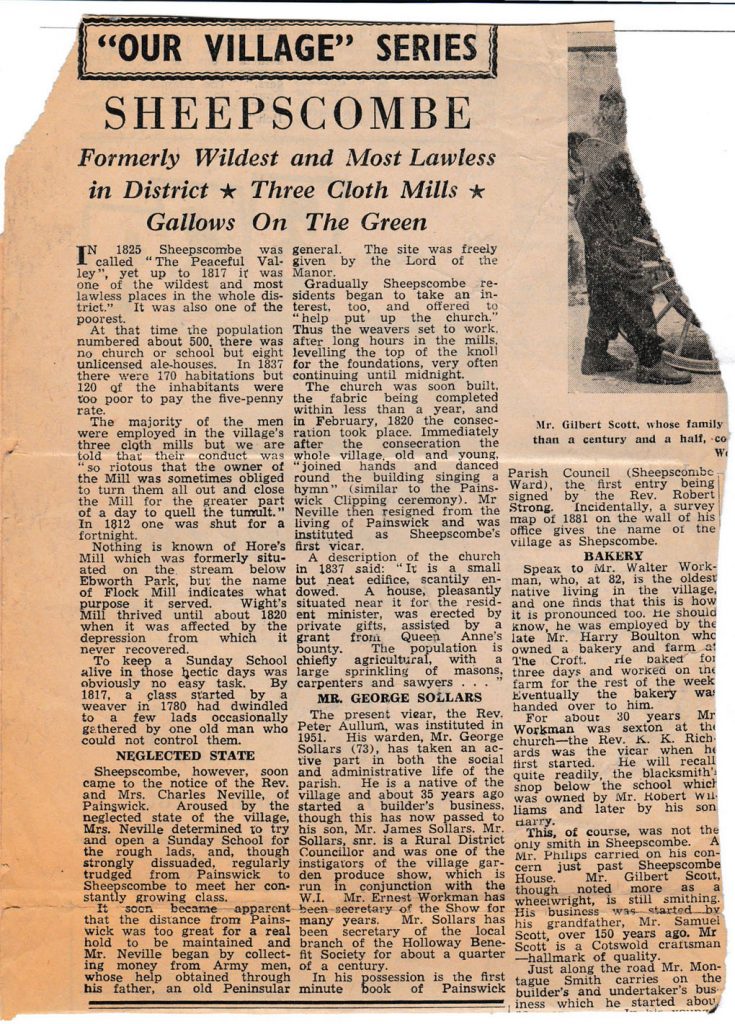 Sheepscombe – Stroud Local History Society